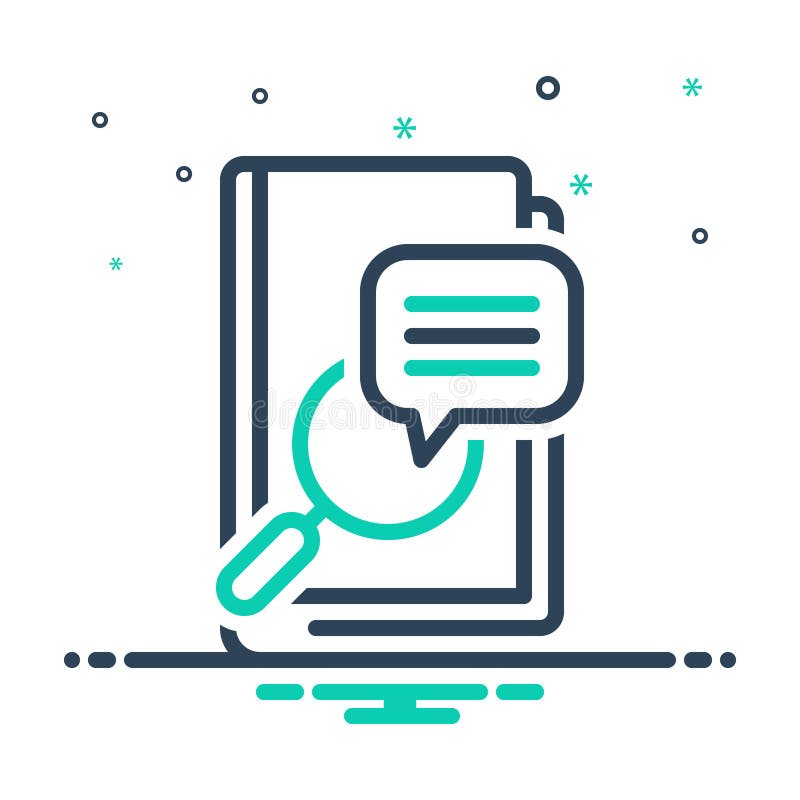 Mix Icon for Example, Specimen and Concept Stock Vector - Illustration ...