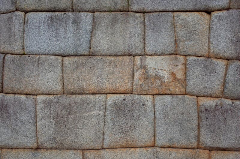 Example of Inca Brickwork Inside Machu Picchu Stock Image - Image of ...