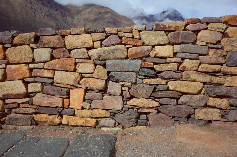 Example of Inca Brickwork Inside Machu Picchu Stock Photo - Image of ...