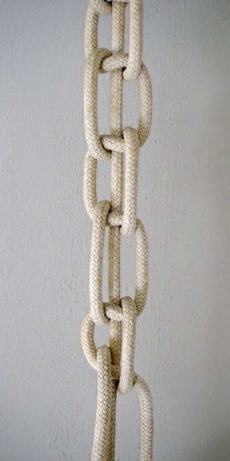 Example of a Knotted Sailor`s Rope Used To Hang a Lampshade from the ...