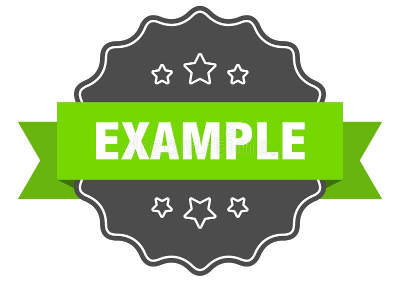 Example label stock vector. Illustration of badge, seal - 160025071