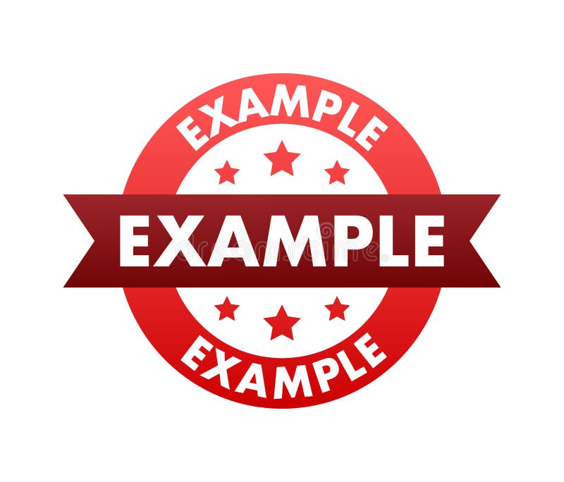 Example Label, Sign, Speech Bubble. Vector Stock Illustration. Stock ...