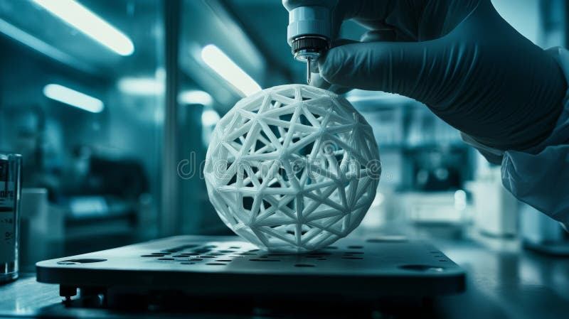 An Example of Layers and Technical Support Structures in a 3D-printed ...