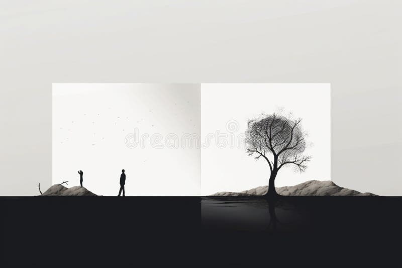 An Example of Minimalism, Modern Concept Art, Generated by AI Stock ...