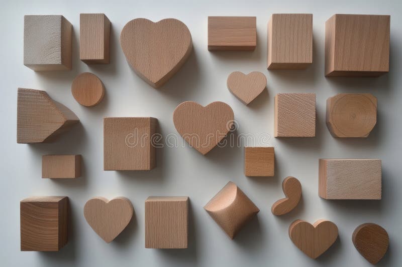 An Example of a Mockup Showing Different Shapes of a Blank Wood Plate ...