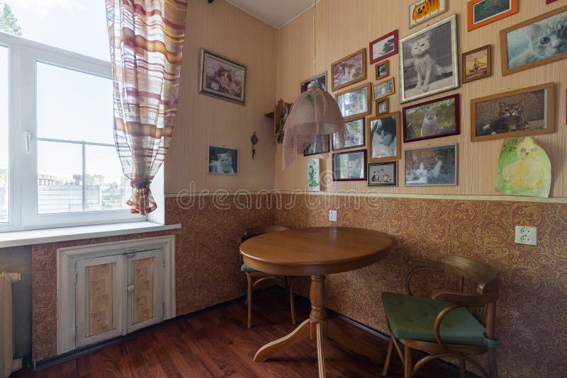 Example of Old Soviet Russian Poor Interior in Khruschev House Stock ...
