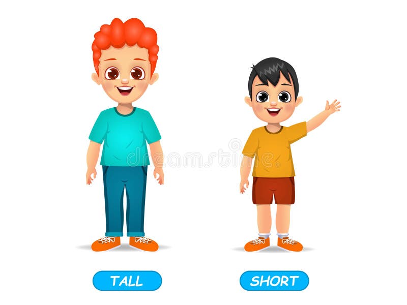 Opposite Adjectives Old and Young Stock Vector - Illustration of adult ...