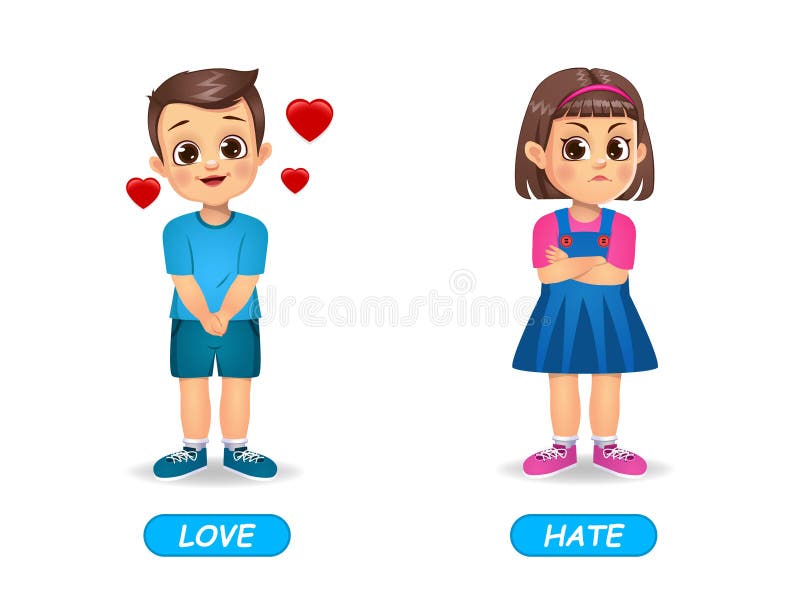 Love Hate Kids Stock Illustrations – 23 Love Hate Kids Stock ...