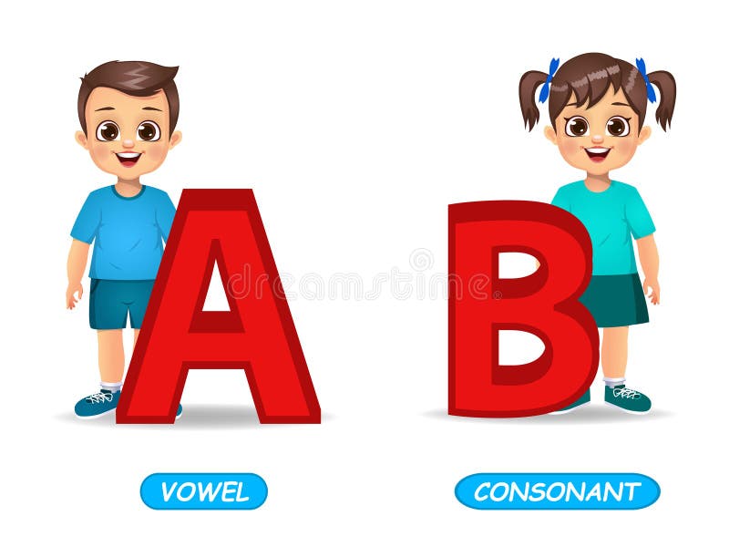 Example of Opposite Adjectives Word for Kids Stock Vector ...