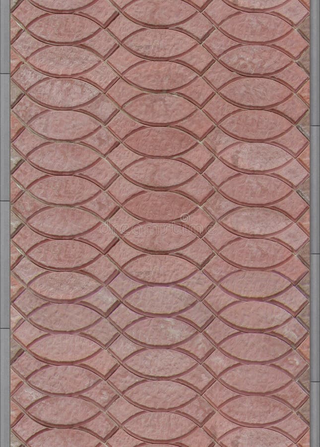Wavy Pattern Walkway Paving, Seamless Texture Illustration Stock Photo ...
