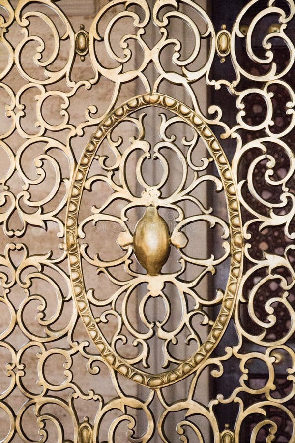 Example of Ottoman Art Patterns Applied on Metal Stock Photo - Image of ...