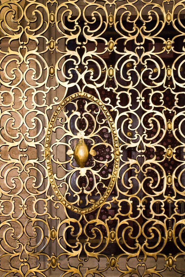 Example of Ottoman Art Patterns Applied on Metal Stock Image - Image of ...