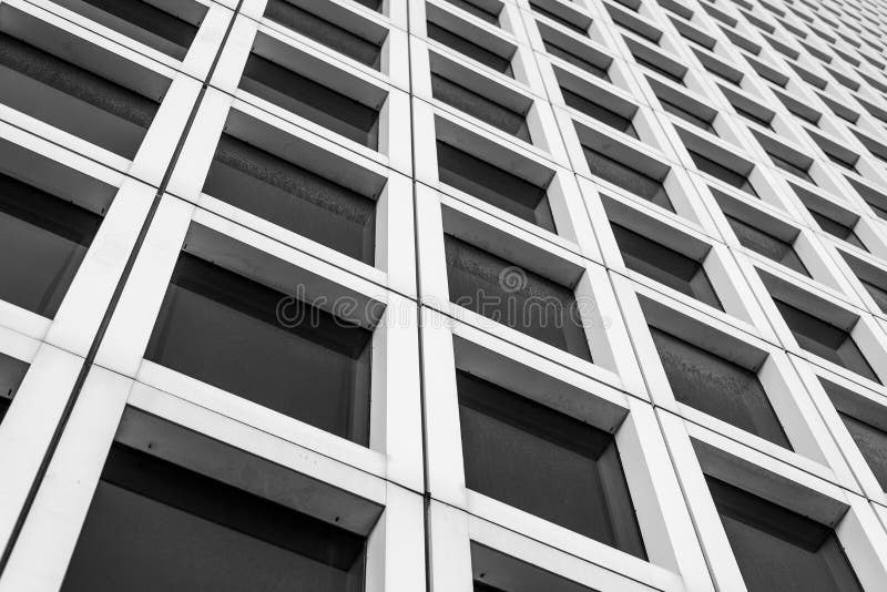 Example of Perspective with Windows of a Building Stock Photo - Image ...