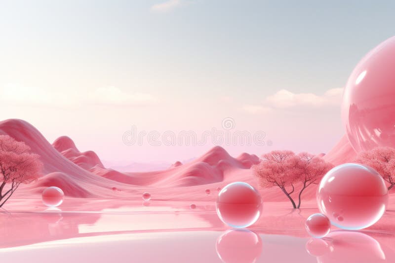 An Example of a Pink Animation Set Stock Illustration - Illustration of ...