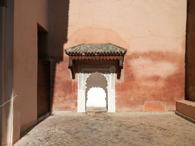 Pink Architecture at Marrakesh Stock Photo - Image of moroccanstyle ...