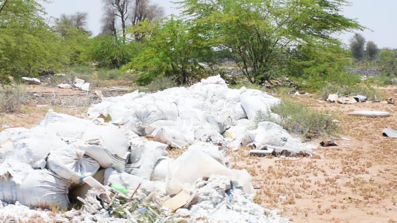 An Example of Plastic and Other Litter or Garbage Thrown in the Desert ...