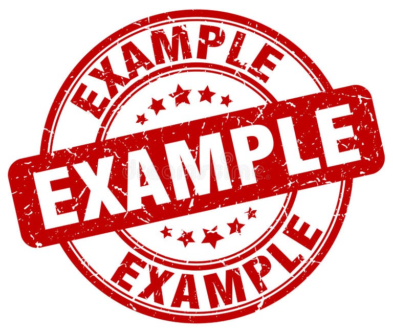 Example Red Grunge Round Vintage Stamp Stock Vector - Illustration of ...