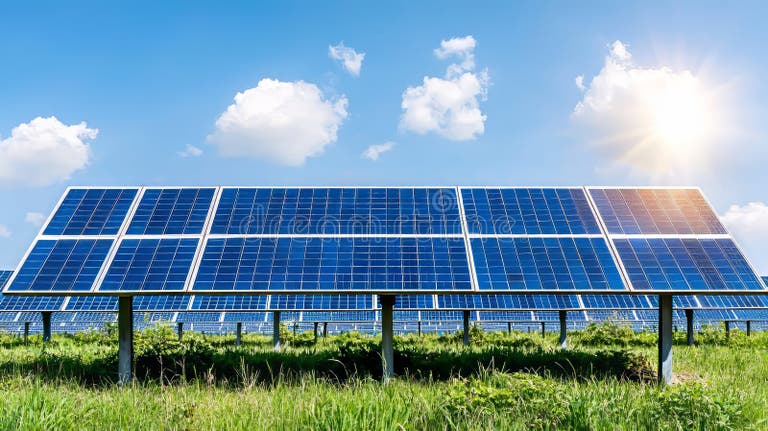 An Example of Renewable Energy Technology Showcasing Solar Panels ...