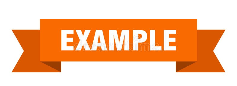 Example ribbon. stock vector. Illustration of white - 153876677