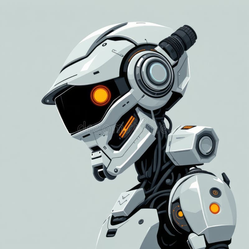 Robotic or Cyberpunk Chatgpt Schematic Stock Illustration ...