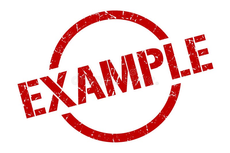 Example stamp stock vector. Illustration of round, grungy - 136894726