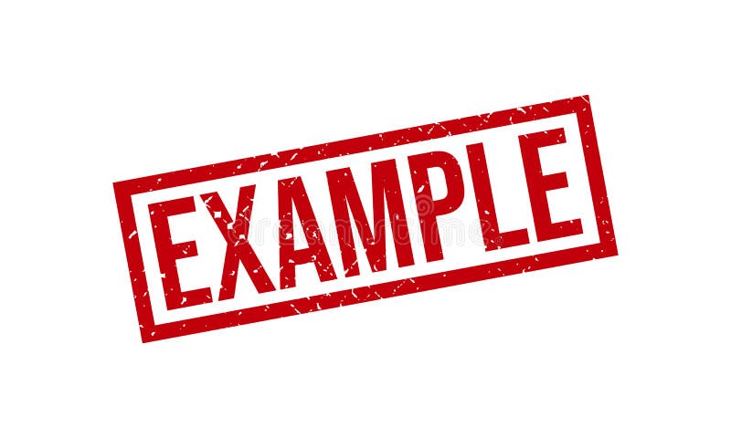 Example Rubber Stamp Seal Vector Stock Vector - Illustration of grunge ...