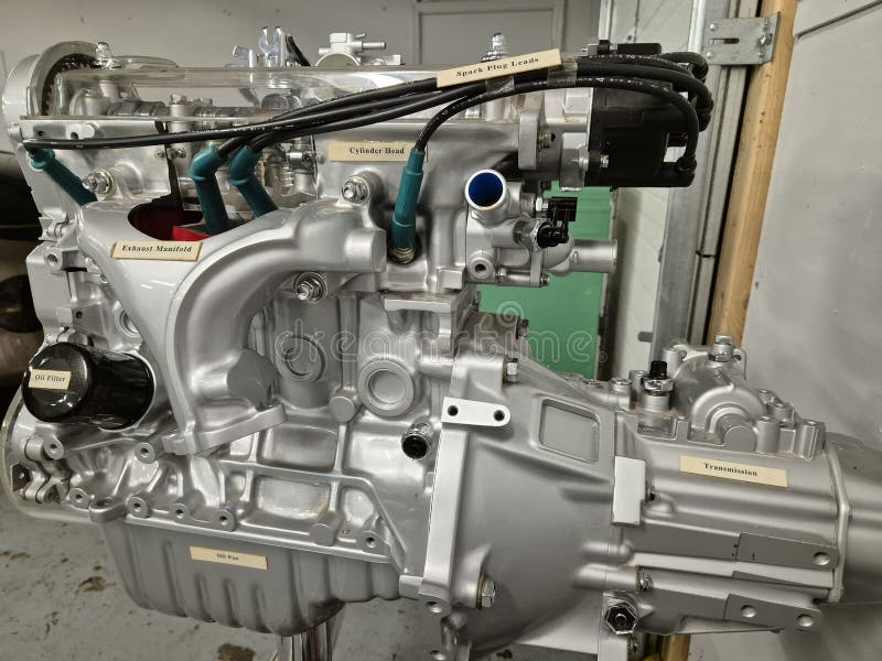 Example of a 1990 S Style Automotive Engine - 4 Cylinders, 4 Stroke, 12 ...