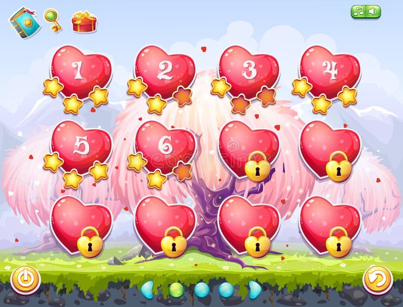 Example of Selection of Levels on the Topic Valentine S Day Stock ...