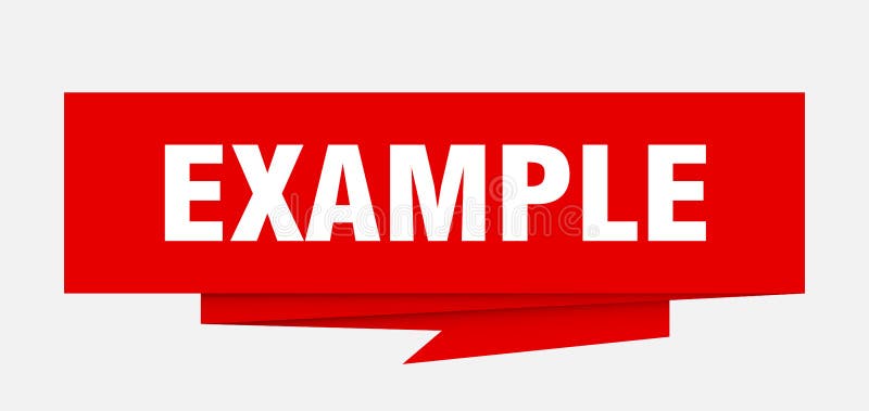 Example stock vector. Illustration of sign, origami - 124344337