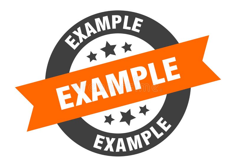 Example sign stock vector. Illustration of sign, vector - 122507104