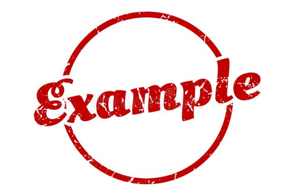 Example Sign. Example Round Vintage Stamp Stock Vector - Illustration ...