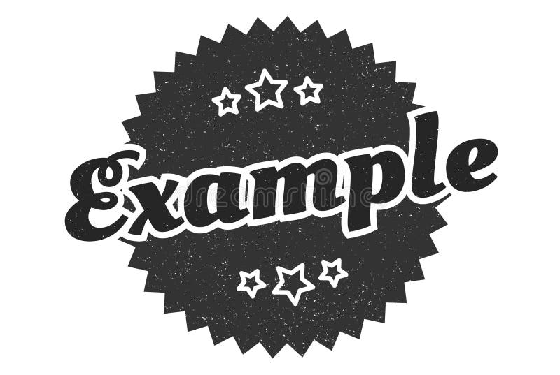 Example Sign. Example Vintage Retro Label Stock Vector - Illustration ...