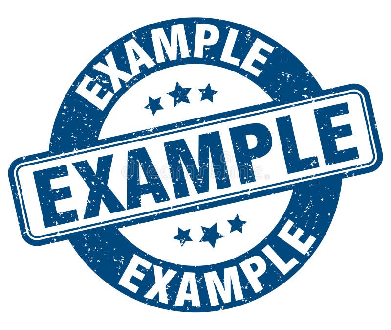 Example Stamp. Example Square Grunge Sign Stock Vector - Illustration ...