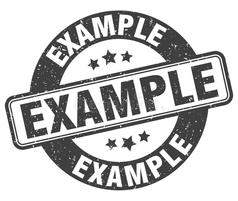 Example Stamp. Example Square Grunge Sign Stock Vector - Illustration ...