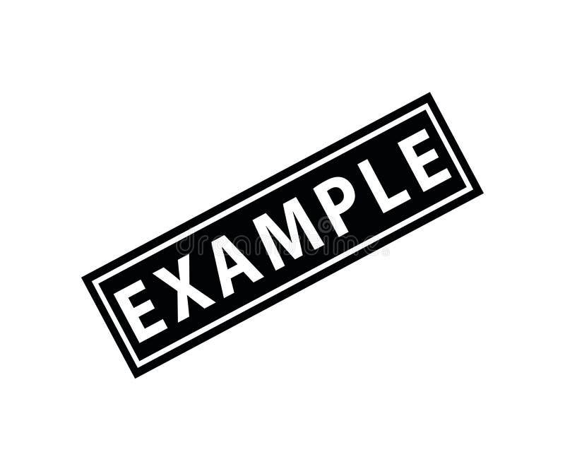 Example Stamp Icon Vector Logo Design Template Stock Vector ...
