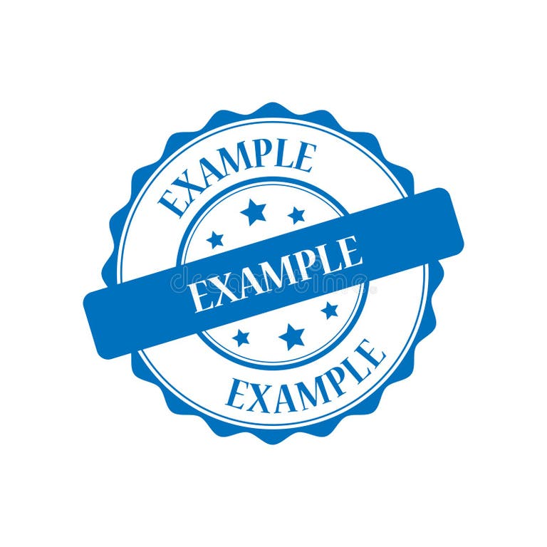 Example stamp illustration stock vector. Illustration of round - 107879606