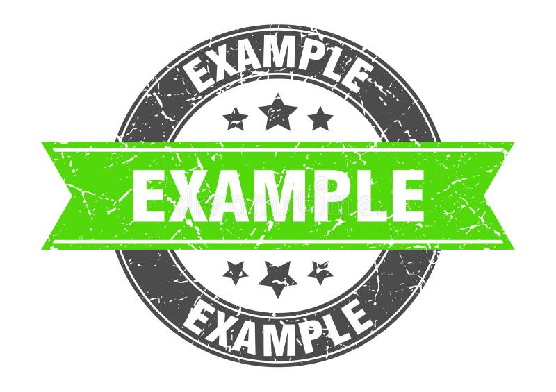 Example stamp stock vector. Illustration of band, seal - 162722070