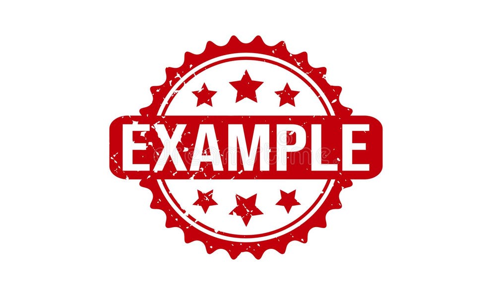 Example Stamp Seal Vector Illustration Stock Vector - Illustration of ...