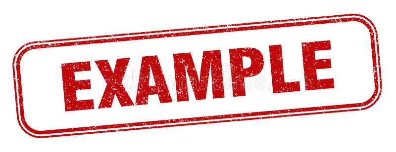 Example Stamp. Example Square Grunge Sign Stock Vector - Illustration ...