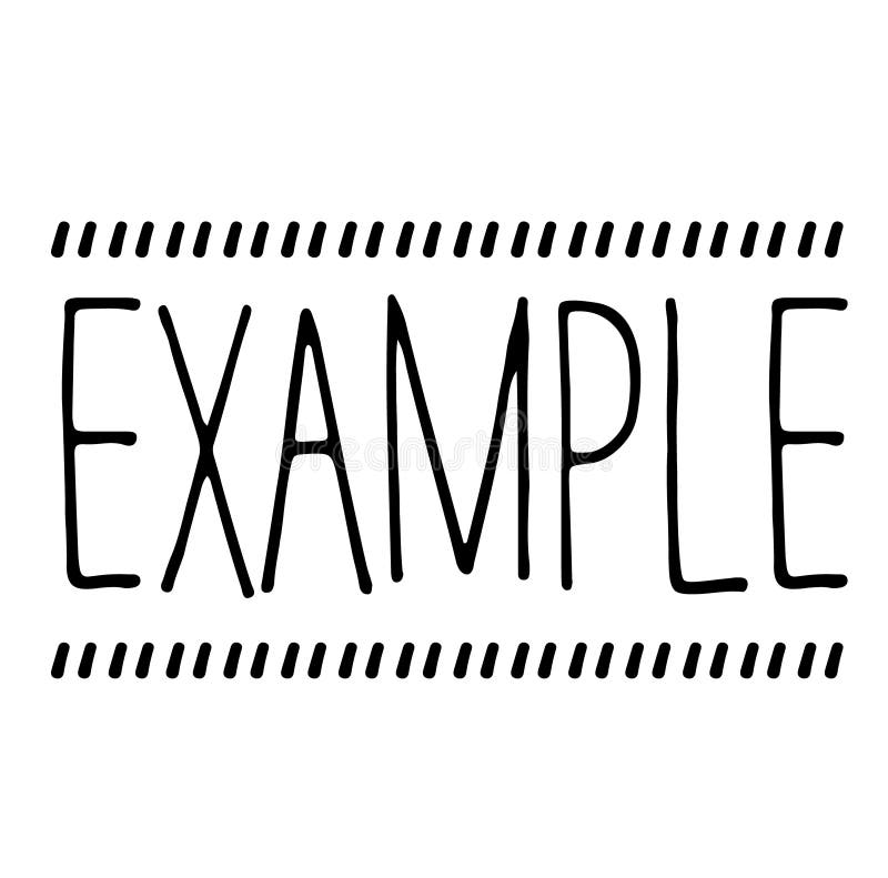 Example Stamp. Example Square Grunge Sign Stock Vector - Illustration ...