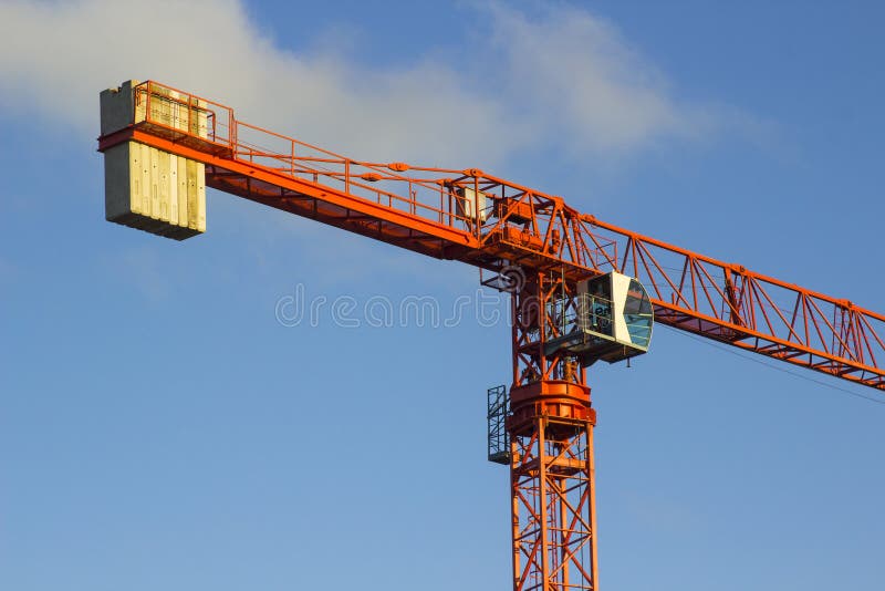 An Example of a Static Tower Crane in Use on a Construction Project at ...