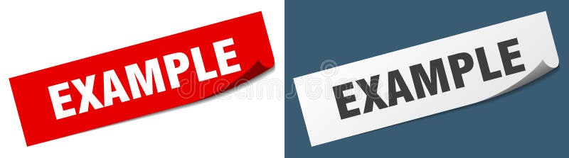 Example Sticker Stock Illustrations – 2,081 Example Sticker Stock ...