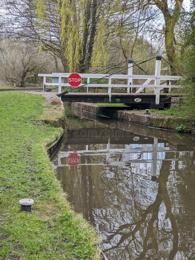 Example of a Swing Bridge on the Macclesfield Canal Stock Photo - Image ...
