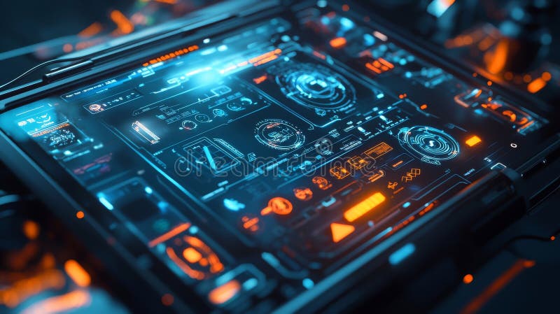 In this Example, a Tablet Computer Displays AI Control Interfaces ...