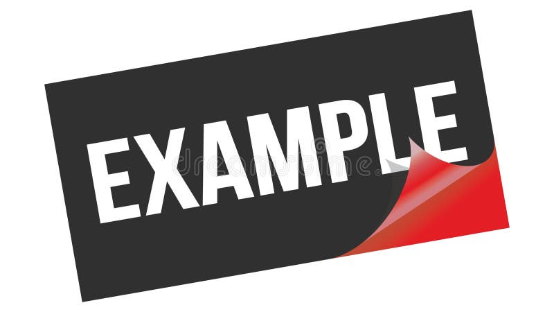 Example text buffered stock vector. Illustration of instance - 107642686