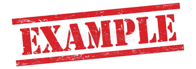 Example Red Stamp Text Stock Illustrations – 200 Example Red Stamp Text ...