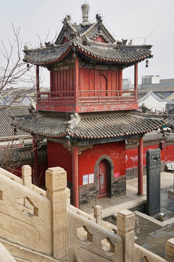 Example of Traditional Chinese Architecture. Daci Pavilion, Hebei ...