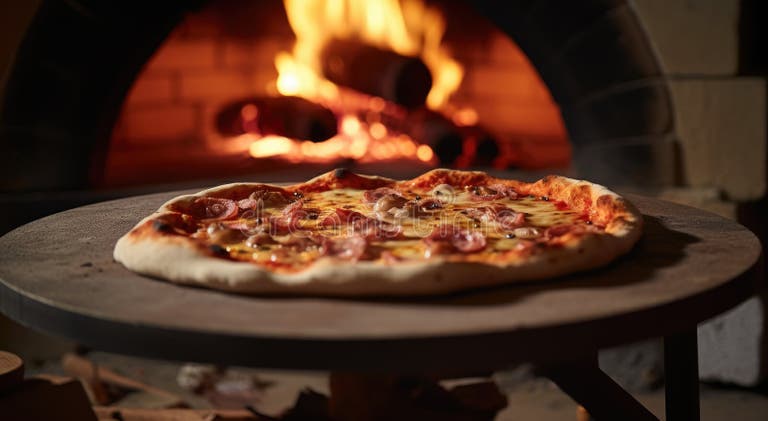 An Example of the Traditional Pizza Oven Stock Photo - Image of cooking ...