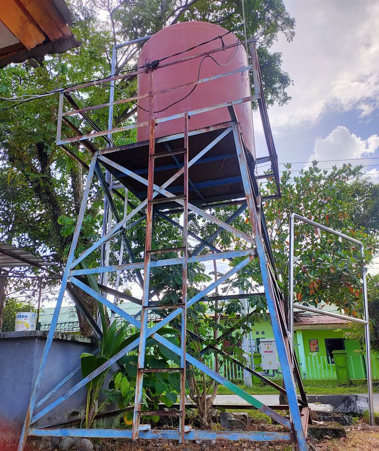 Example of a Water Storage Tower Editorial Photo - Image of mast ...
