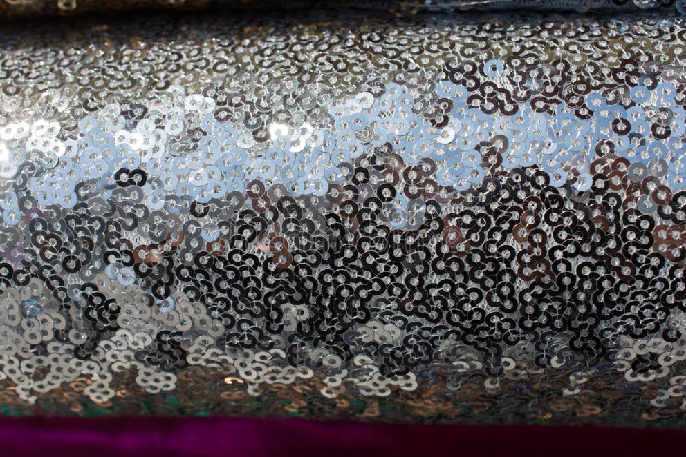 Examples of Bright Fabric of Silver Color Stock Image - Image of fabric ...